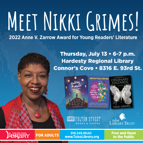 Meet bestselling author Nikki Grimes | Tulsa Library